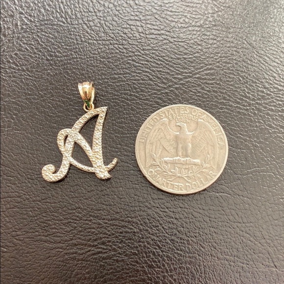Element Shine | Jewelry | 4k Real Gold Initial Letter A Diamond ...
